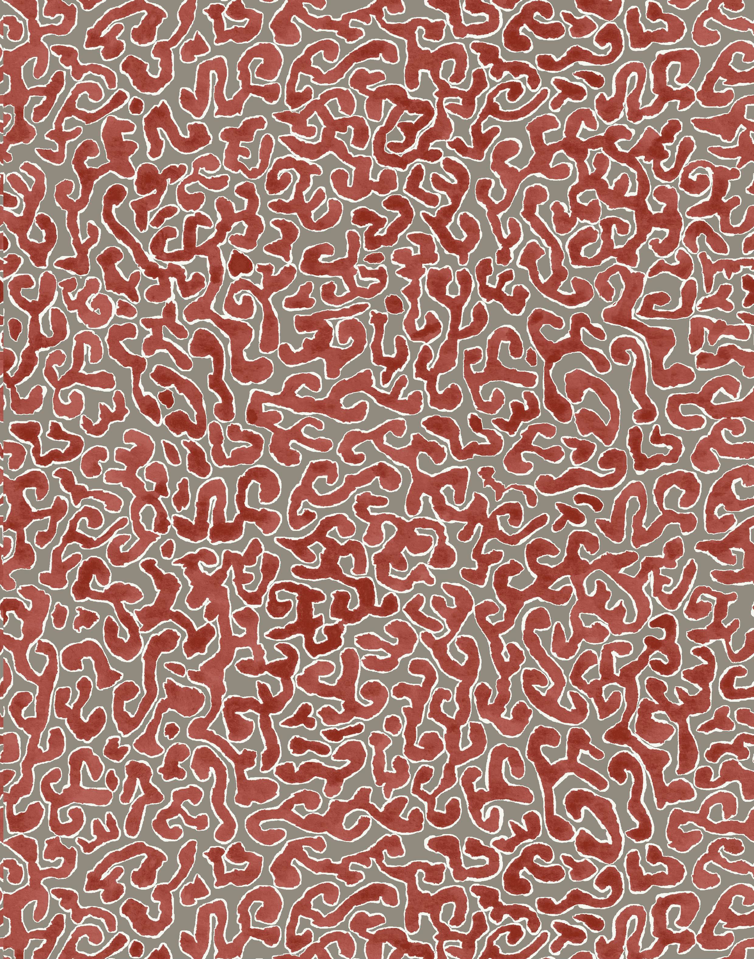 Java in Burnt Orange - Wallpaper – Franquemont